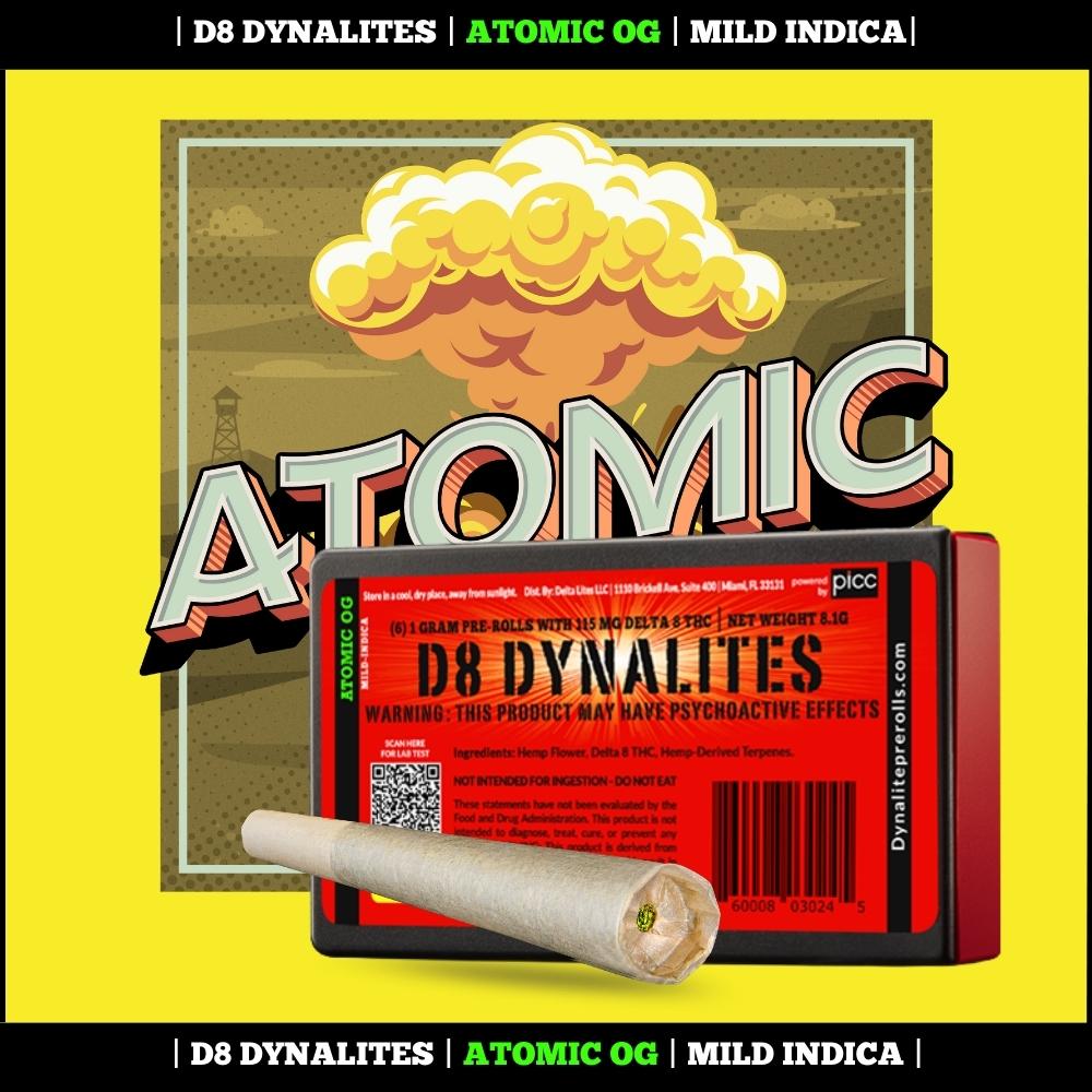 D8 Dynalites Atomic OG |Delta-8 THC Infused Hemp Pre-Rolls | Relaxing ...